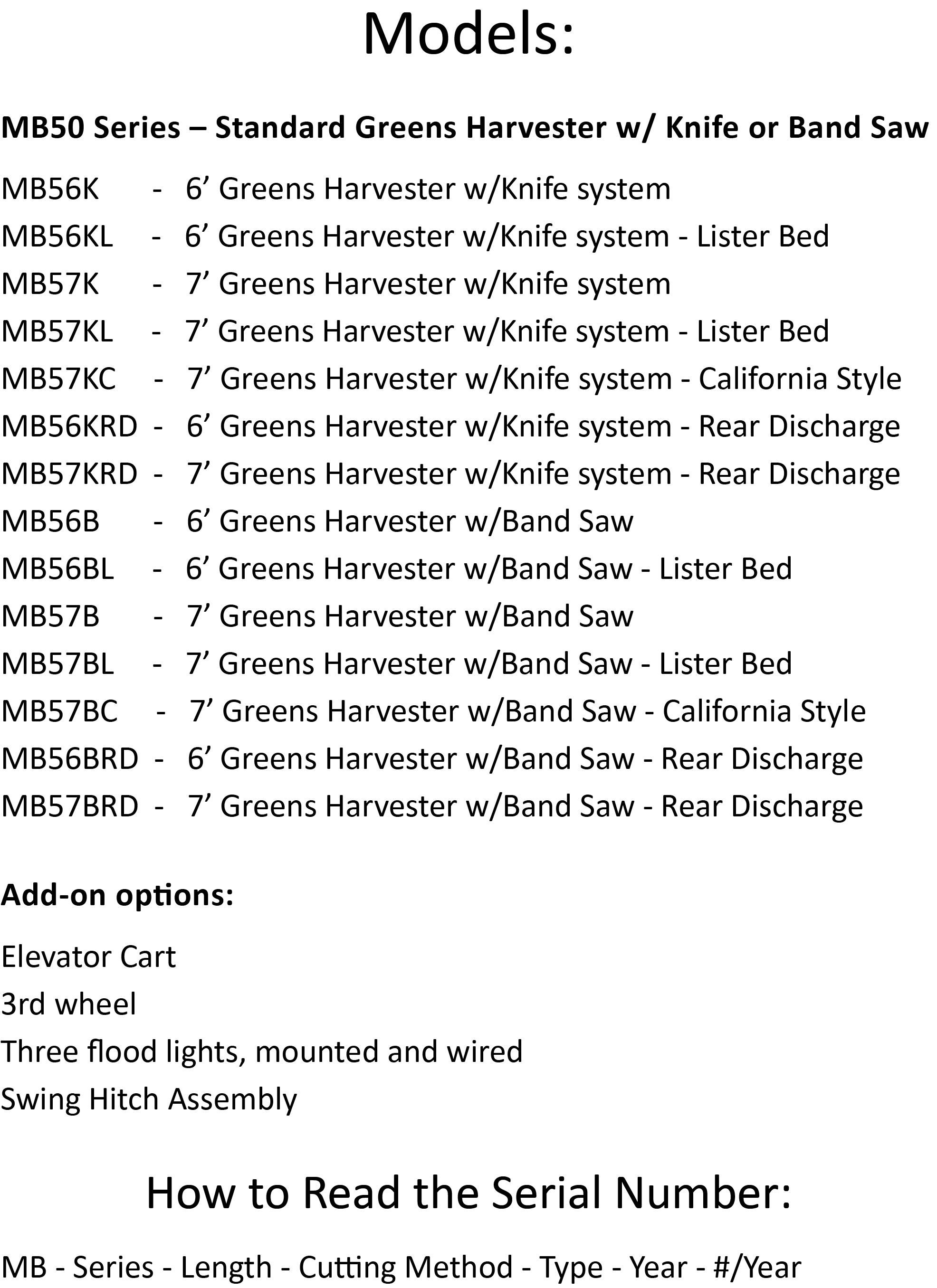 MB Harvester - A.N. Martin Systems